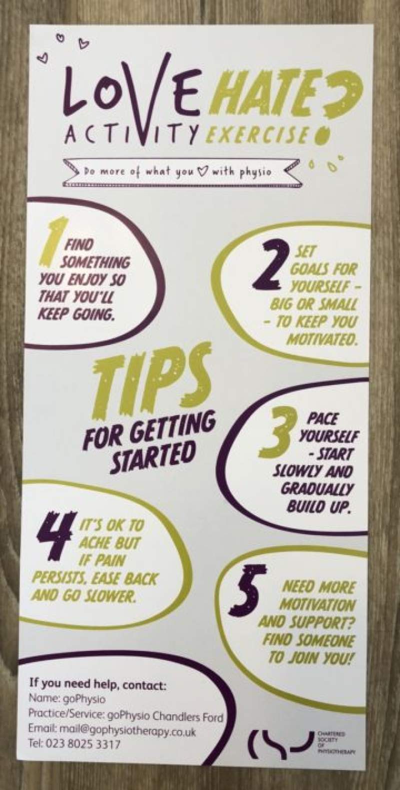 “Love Activity - Hate Exercise” Campaign | PhysioFunction ...